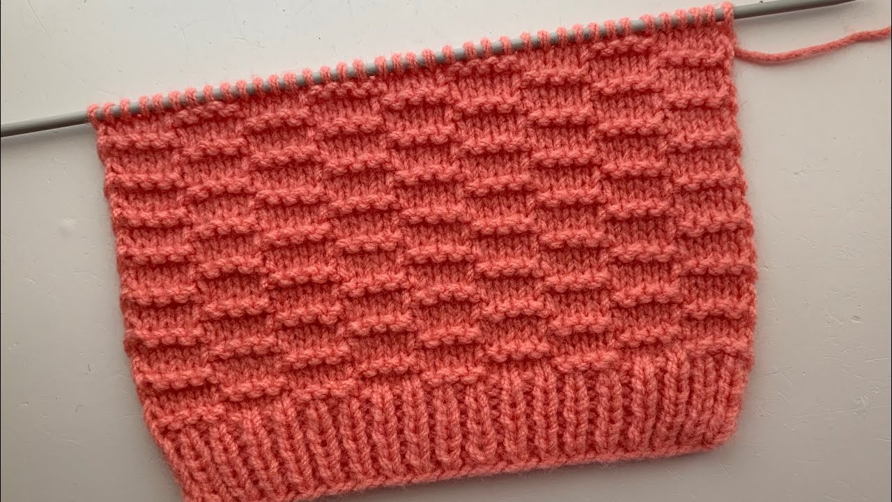 Very Easy Knitting Pattern For Beginners - YouTube