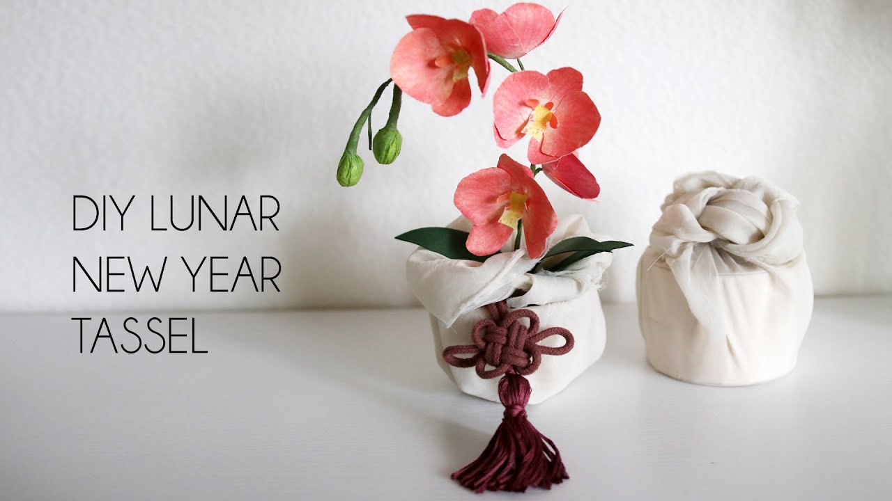 DIY Lunar New Year Tassel Lucky Charm (Korean Norigae 노리개, Bojagi ...