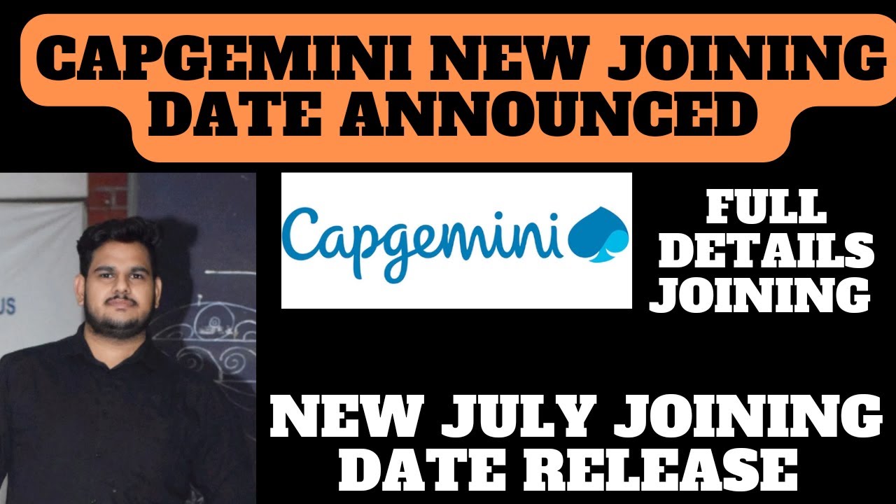 Capgemini new joining date |Capgemini Onboarding update news - YouTube