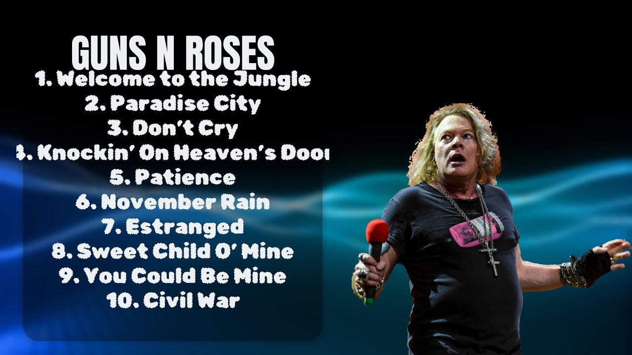Guns N Roses-Year's sensational singles-Premier Songs Mix-Glorified ...
