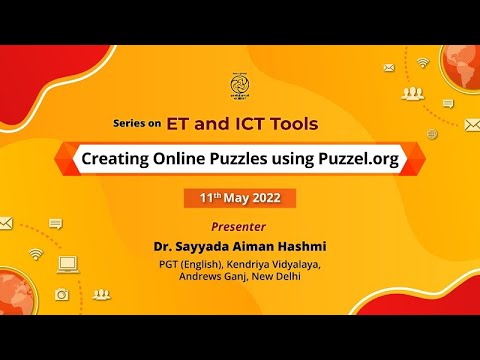 Webinar on ICT Tool: Creating Online Puzzles using Puzzel.org - YouTube