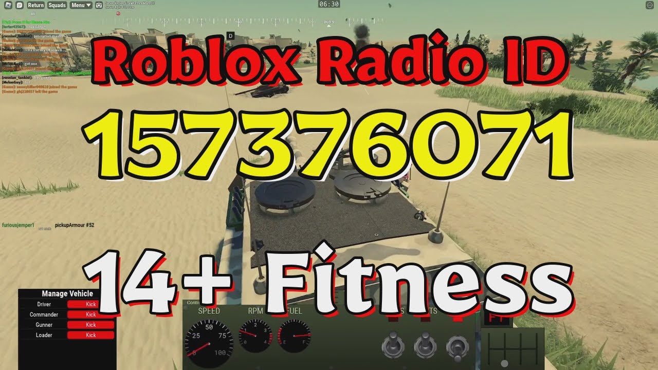 Fitness Roblox Radio Codes/IDs - YouTube
