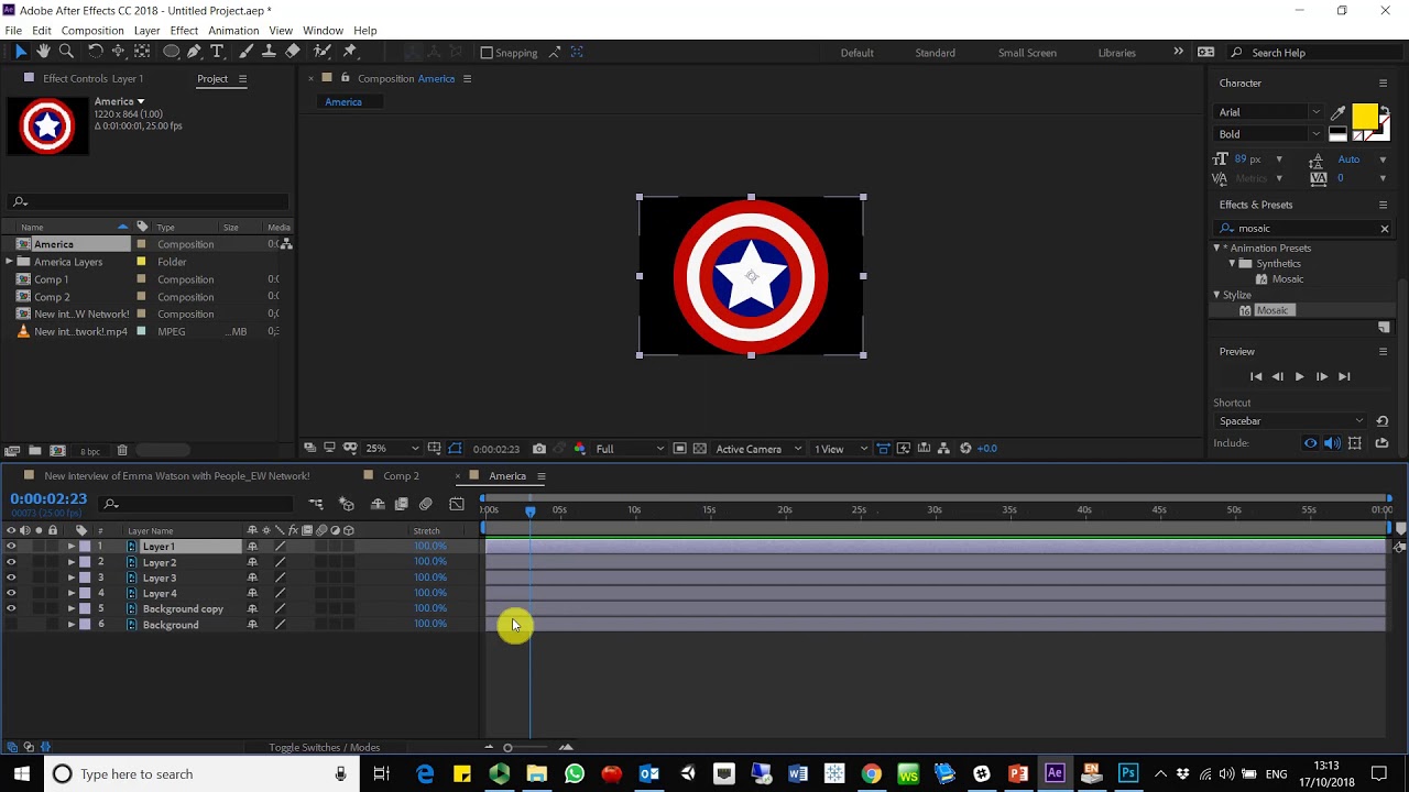 [TUTORIAL] [AFTER EFFECTS] "The flying logo" (keyframes) - [PoA-18 ...