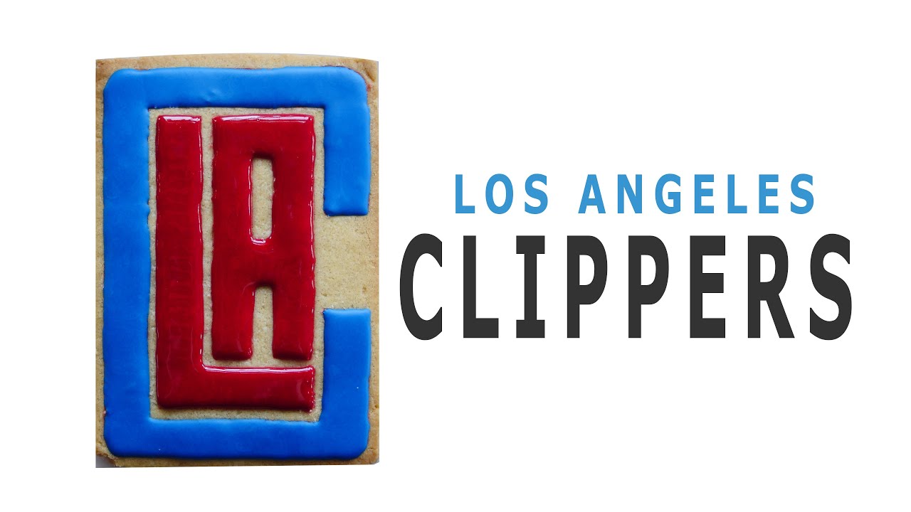 NBA Los Angeles Clippers Cookie Icing / Cake Topper How To Tutorial ...