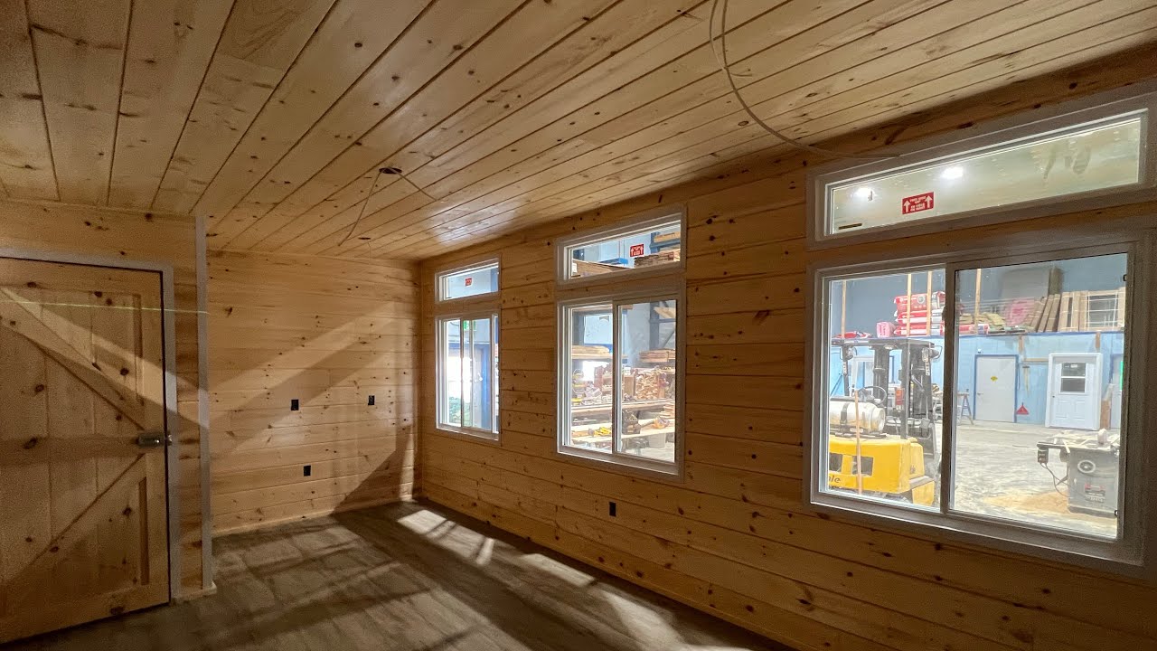 This fully insulated 12x20 tiny cabin was designed as a master bedroom ...