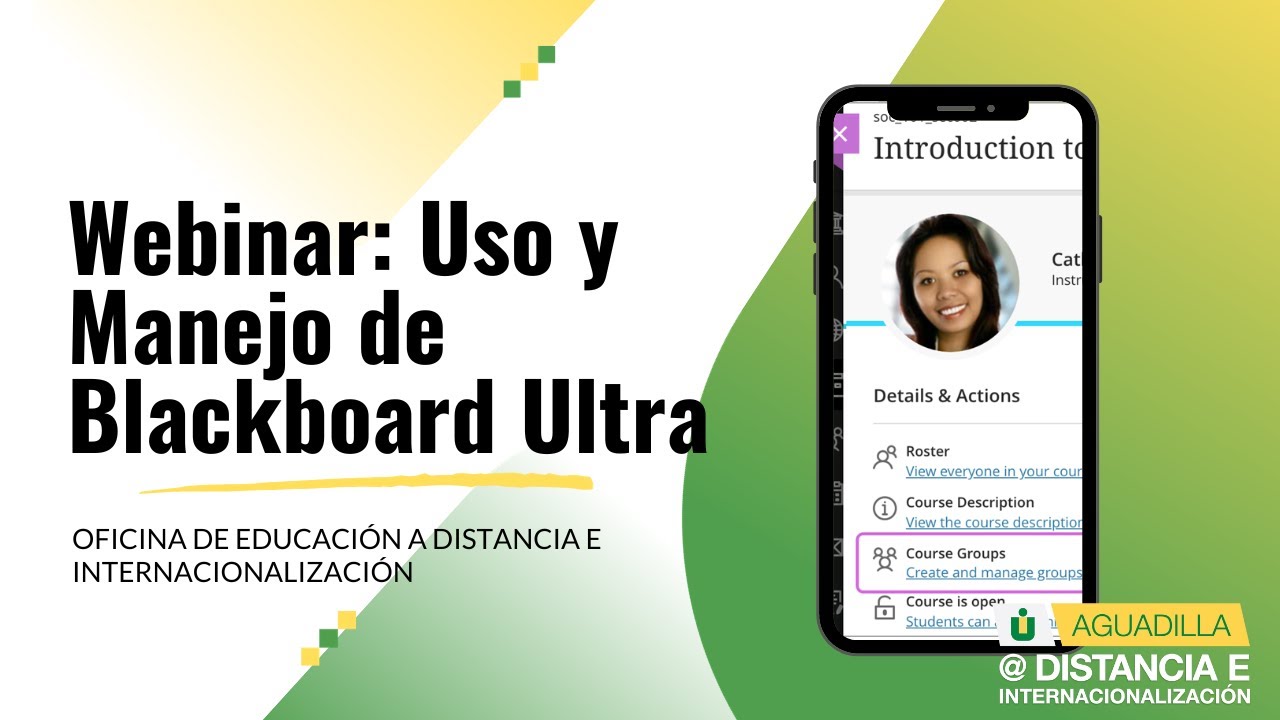 Webinar: Uso y Manejo de Blackboard Ultra - YouTube