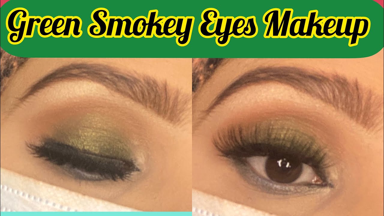Smokey Green💚💚 Eyes Makeup tutorial |Easy Smokey eye makeup for ...