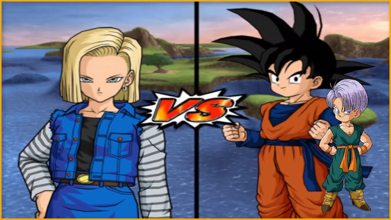 Dragon Ball Z Budokai Tenkaichi 3 - Android 18 VS Goten & Kid Trunks ...