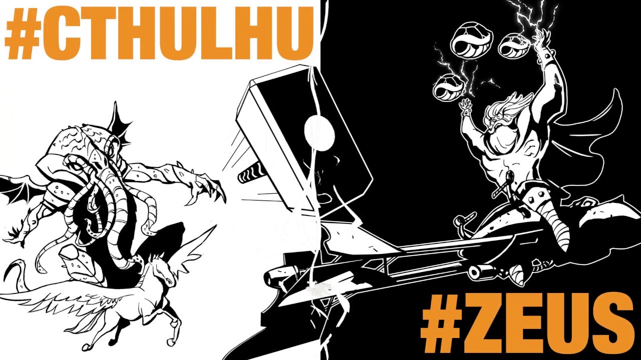 SUPERFIGHT - The Orange Deck: Cthulhu vs Zeus - YouTube