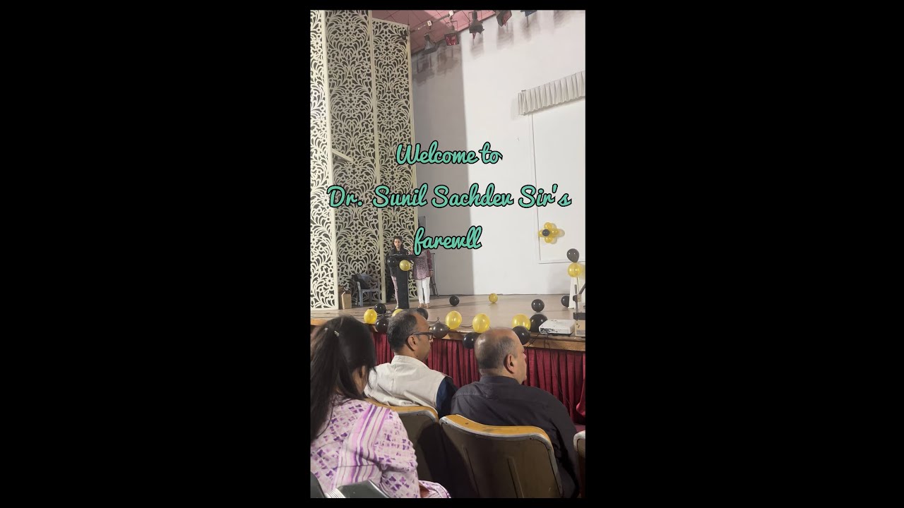 Thankyou to our dearest Dr Sunil Sachdev Sir - YouTube