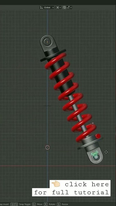 rigging suspension with spring in blender - YouTube
