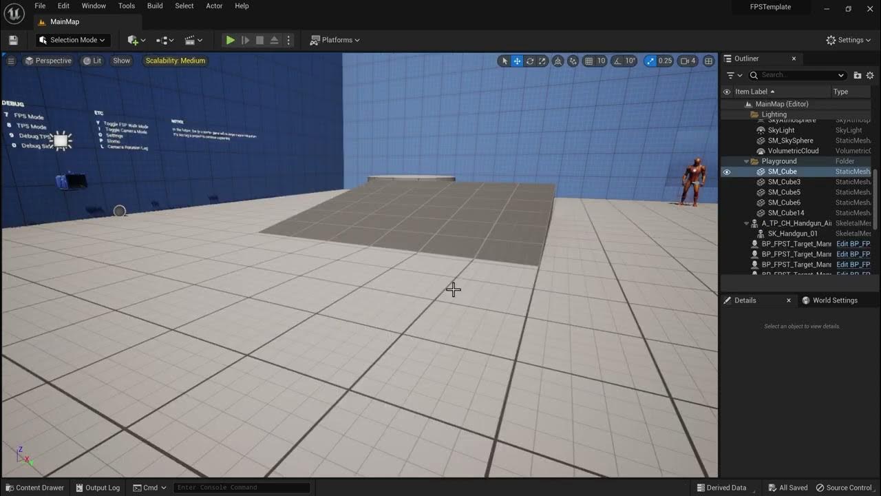 FPS Template Tutorial(FPST v2.2, UE4 Mannequin) - 04 How to use Low ...