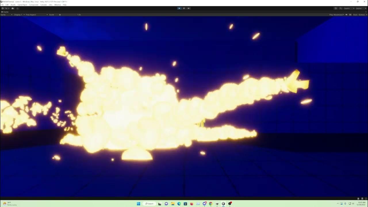 Particle Glow Example For Thermal Effect Unity HDRP - YouTube
