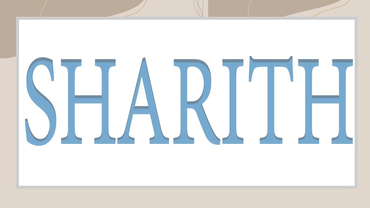 SIGNIFICADO DE SHARITH 😯 Qué significa el nombre SHARITH SHAR, SHA, APODOS ORIGEN Y ...