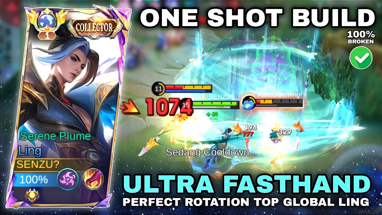 LING FASTHAND ONE SHOT BUILD ( 100% BROKEN ) Ling Gameplay Top Global ...