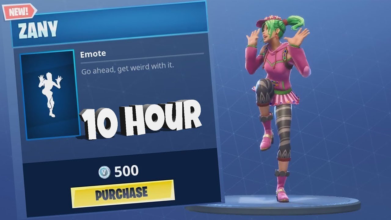 ZANY EMOTE- FORTNITE ITEM SHOP - YouTube