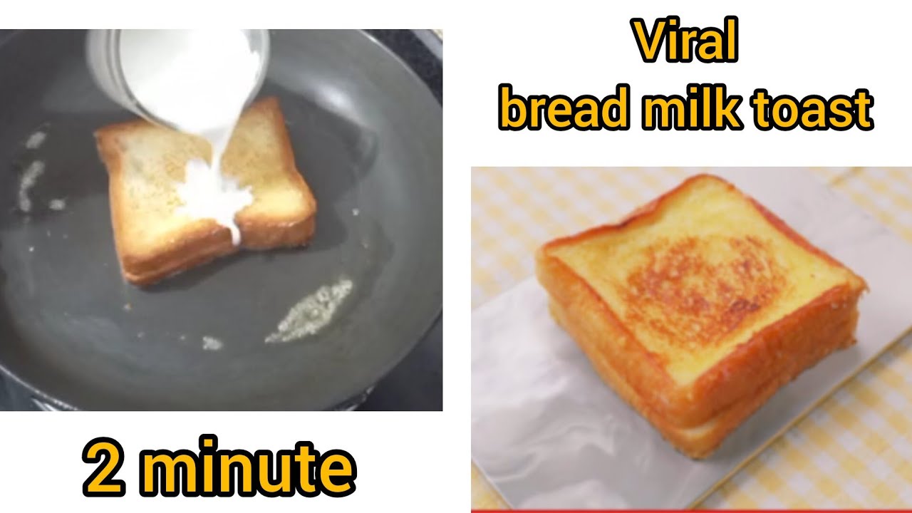 viral recipe | Bread milk toast recipe | quick and easy milk toast ...
