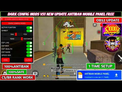 Panel For Mobile FF | Free Fire Hack New 🔥 FF Panel | Free Fire Panel Ob52 ✅ FF Max Injector 2026 l