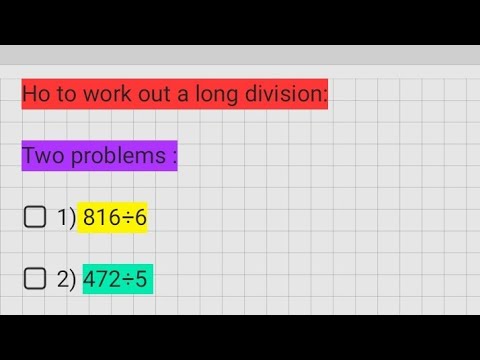 Solving a Long Division Problem | Mathematics | @moneo007 - YouTube