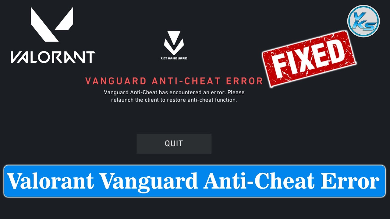 How To Fix Valorant Vanguard Anti-Cheat Error - YouTube