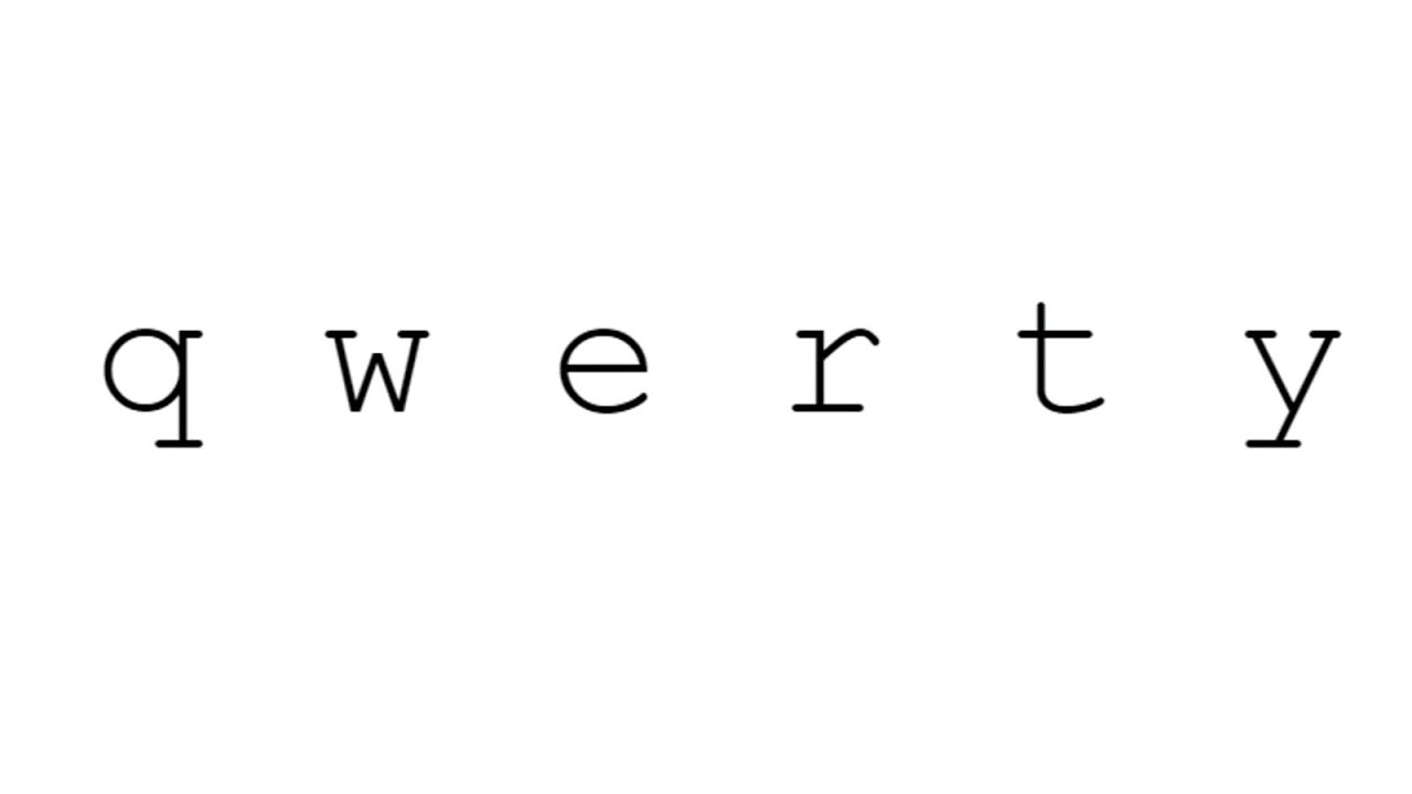 Q W E R T Y U I O P (8 Minute Edition) (Original) - YouTube