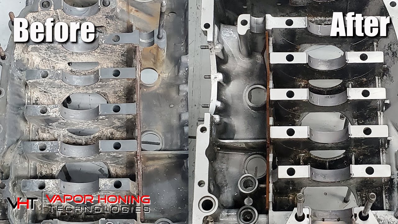 Vapor Blasting Case Before and After - Vapor Honing Technologies - YouTube