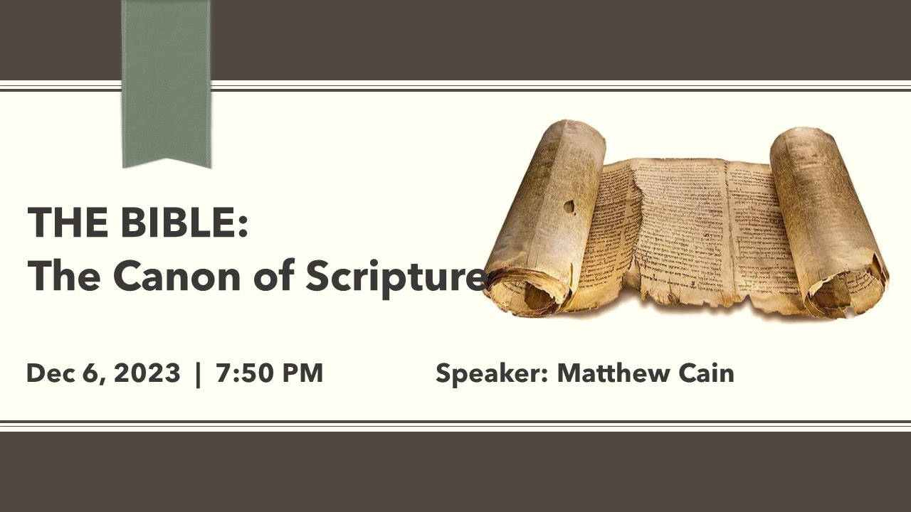 The Bible: The Canon of Sacred Scripture - YouTube
