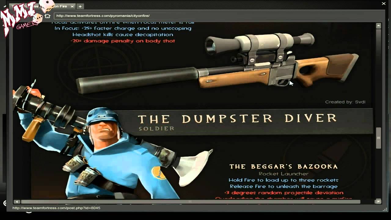 Novidades Do Team Fortress 2 - Pyromania - YouTube