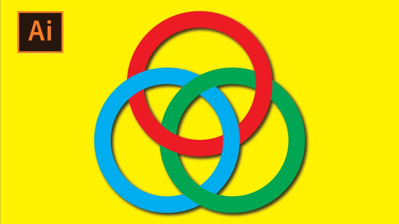 3Ring Logo Design in Illustrator #logodesign #graphicdesign #shorts # ...