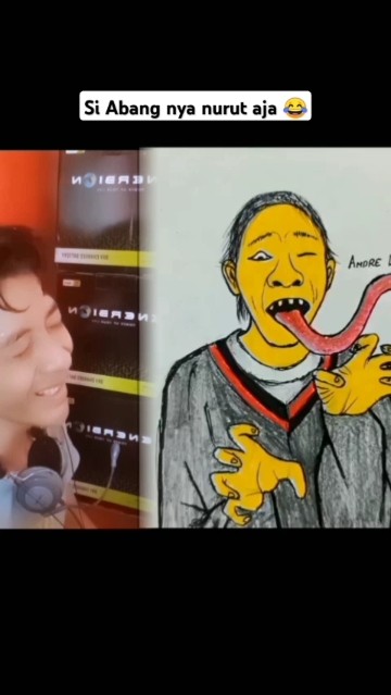 Tuh kan di gambar aa drawing 😄 #drawing - YouTube