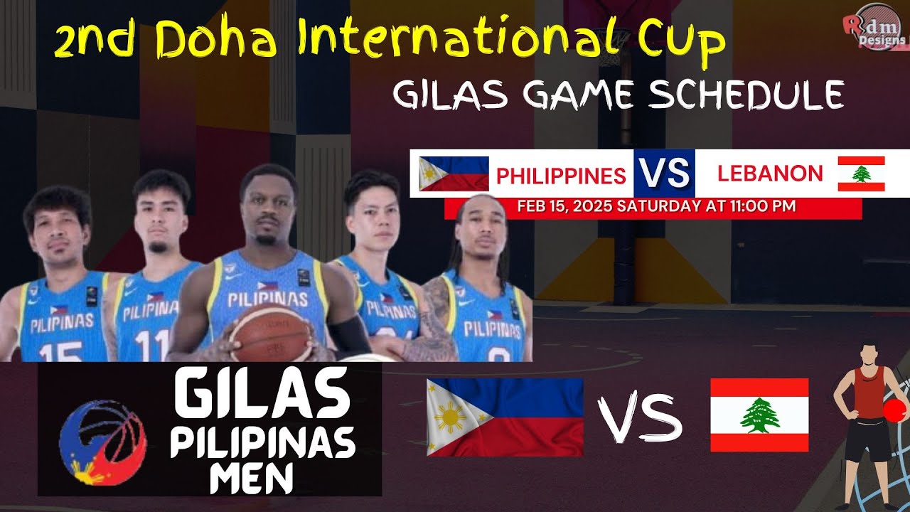 Gilas Pilipinas Game Schedule for Feb 15, 2025 | Philippines vs Lebanon ...