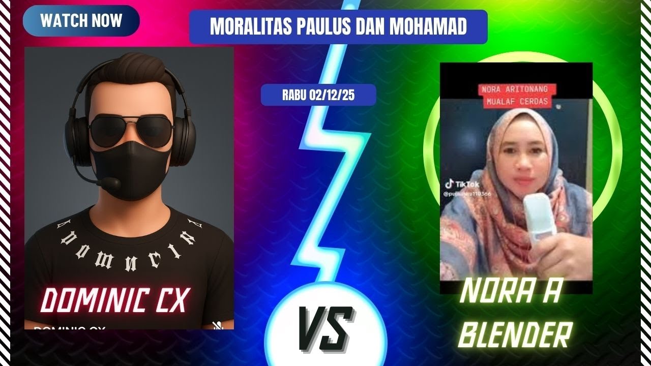 🛑Dominic qx VS Nora Aritonang - Moralitas Paulus dan Muhamad - YouTube