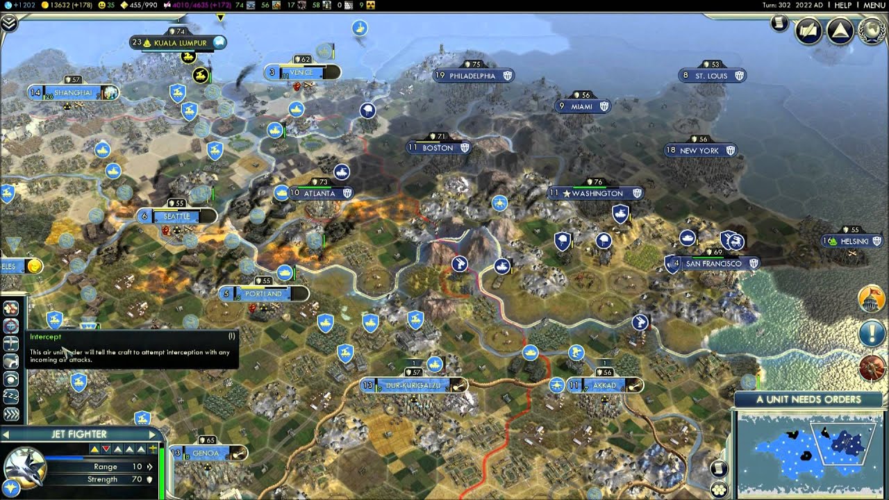 Civilization V - Episode 5, part 4 - France vs America - YouTube
