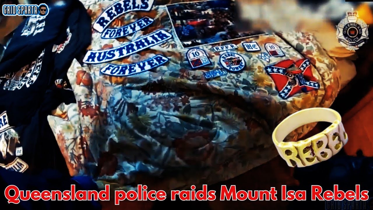 Rebels bikies raided by Queensland police in Mount Isa - YouTube