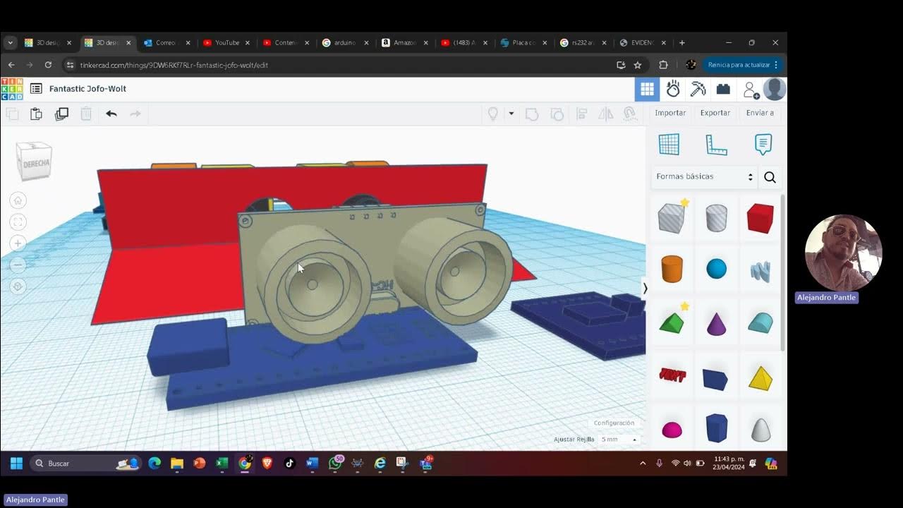 Tutorial para diseñar en TinkerCad su robot de sumo 2 - YouTube