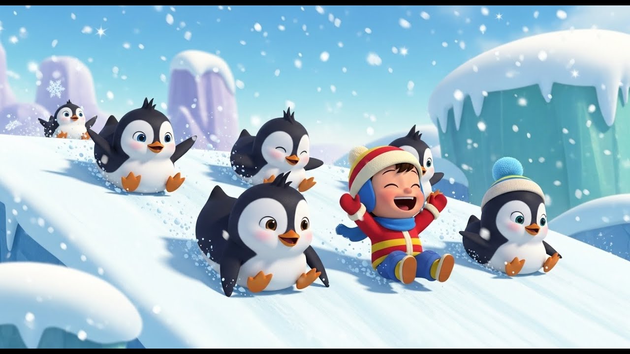 Penguin Slide Song | Fun Winter Dance Song for Kids - YouTube