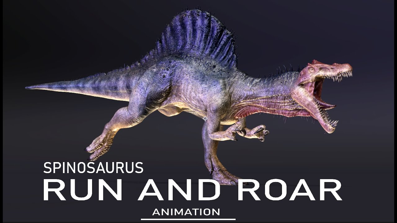 Spinosaurus Roar Animation #spinosaurus #roar #animation - YouTube