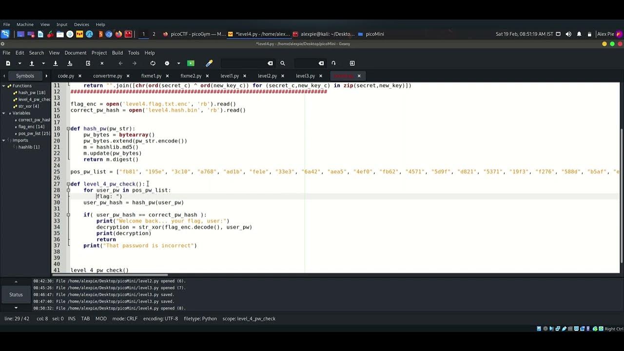 Pw Crack 4 Beginner Picomini Ctf 2022 Youtube