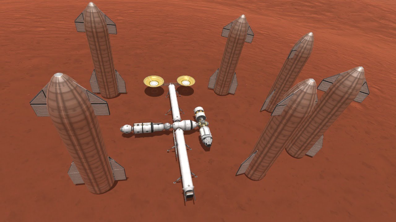 KSP: Colonizing Mars (Duna) Using Starship In Kerbal Space Program ...