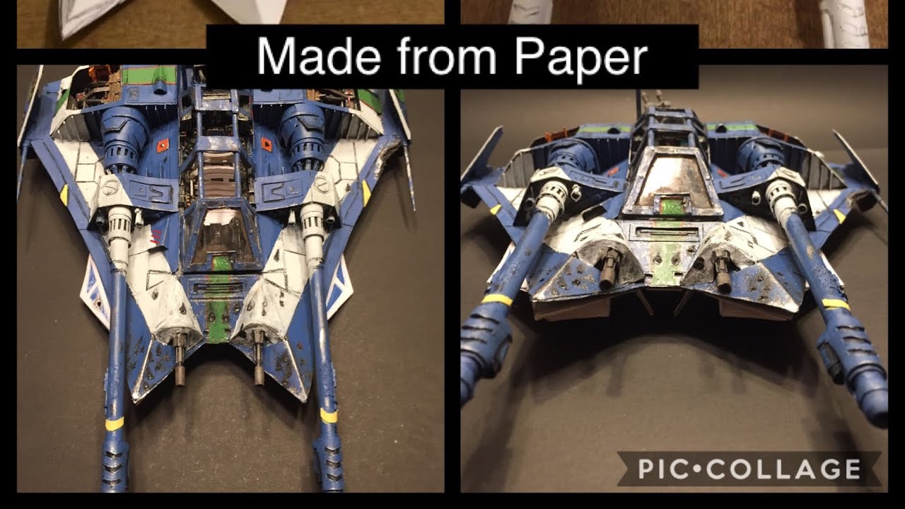 Scratch built paper Model: Star Wars Assault Speeder - YouTube