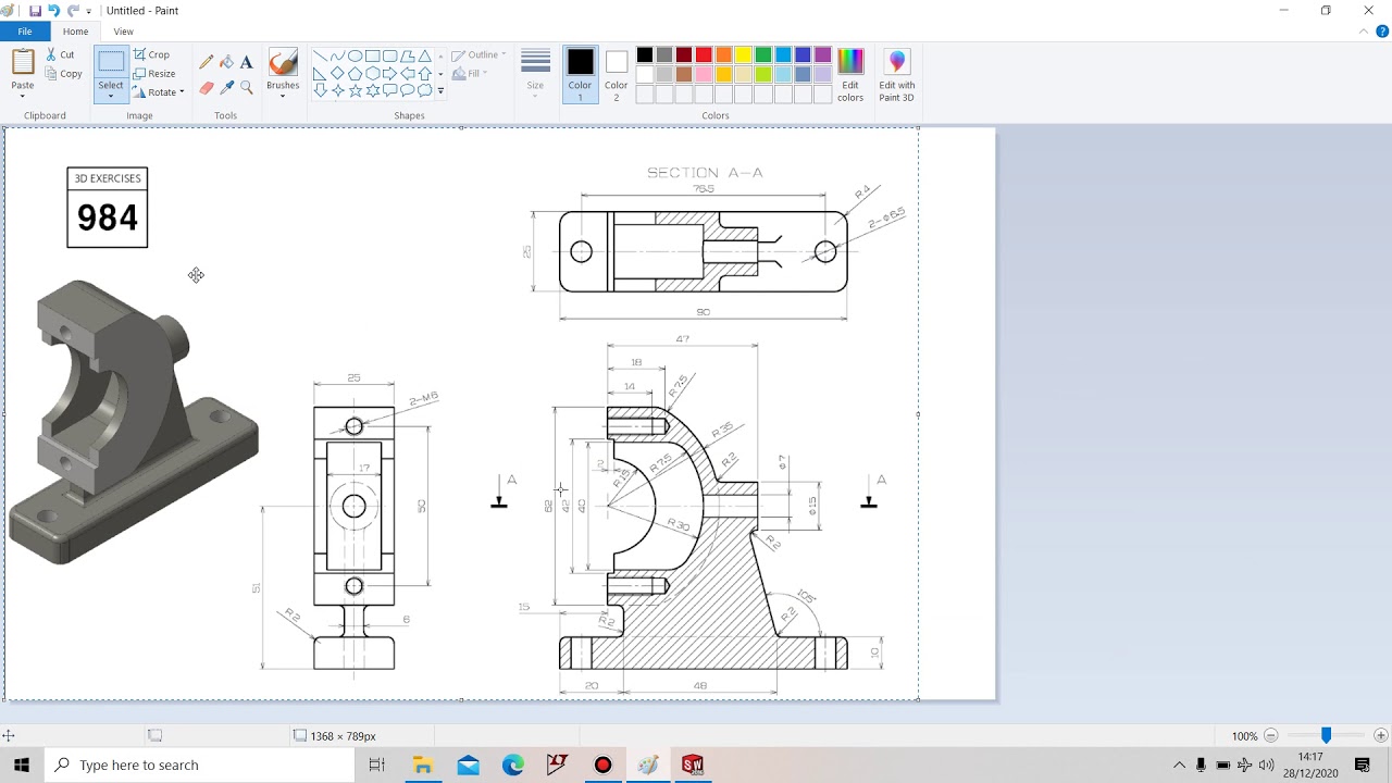 Solidworks 3D Practice (2.3) - YouTube