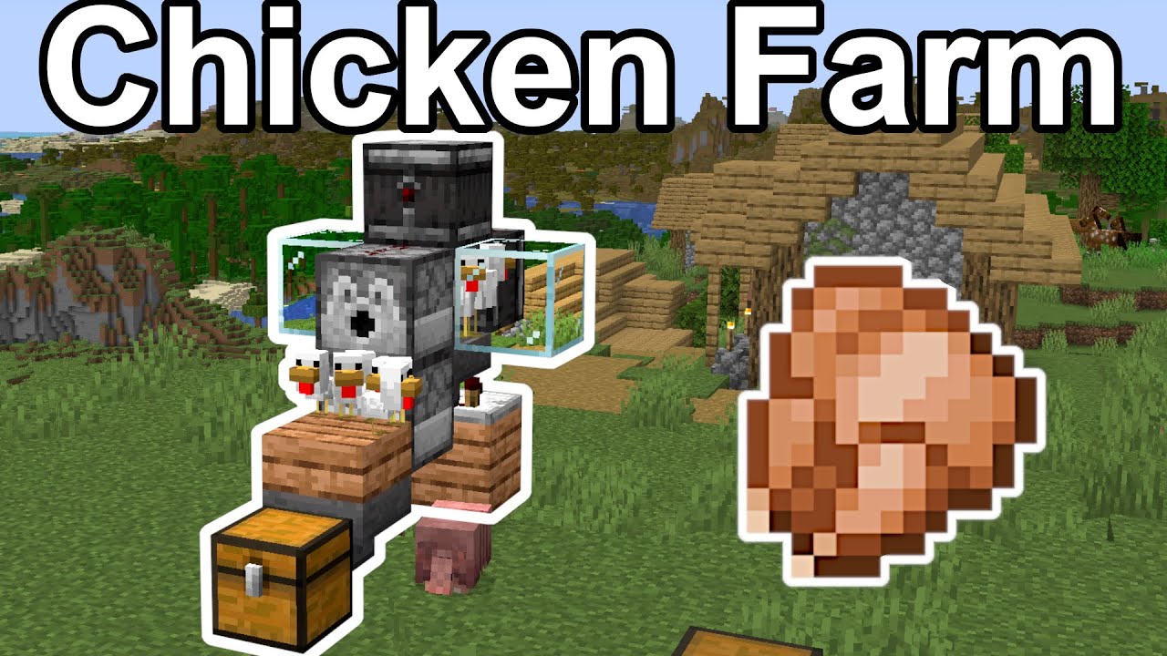 Chicken farm Minecraft 1.20 - YouTube