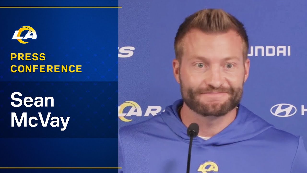 Sean McVay Addresses The Media Ahead Of Sunday's Matchup Against The ...