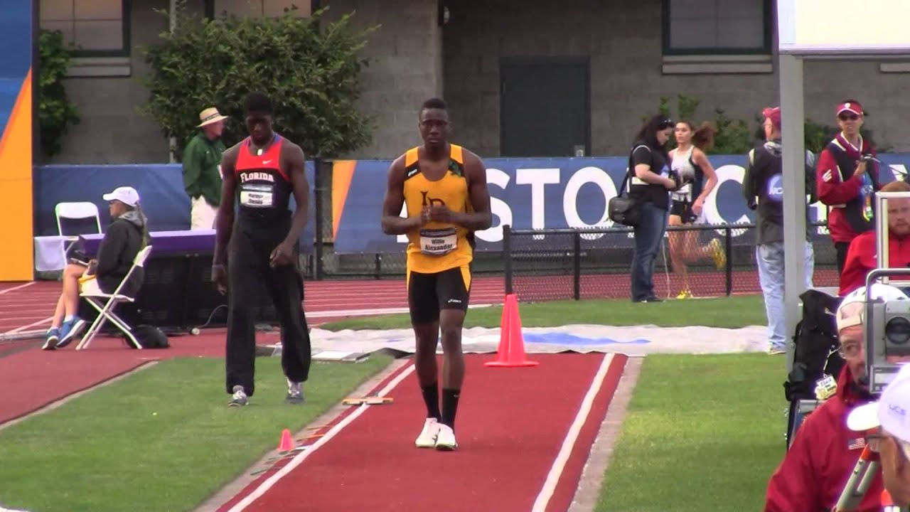 NCAA Championships- Men's Long Jump 6- - Willie Alexander - YouTube