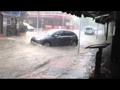 Freak storm in Palmanova, Majorca - YouTube