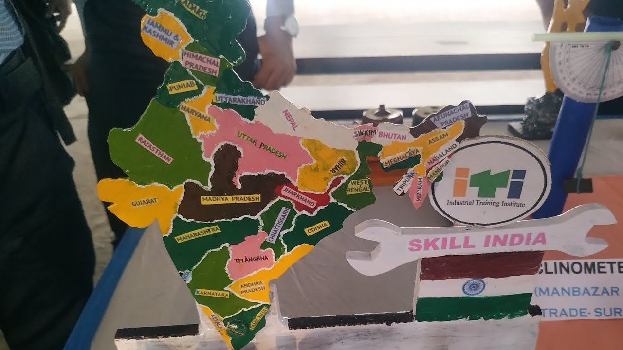 india map project FITTER #fitter_trade #iti - YouTube