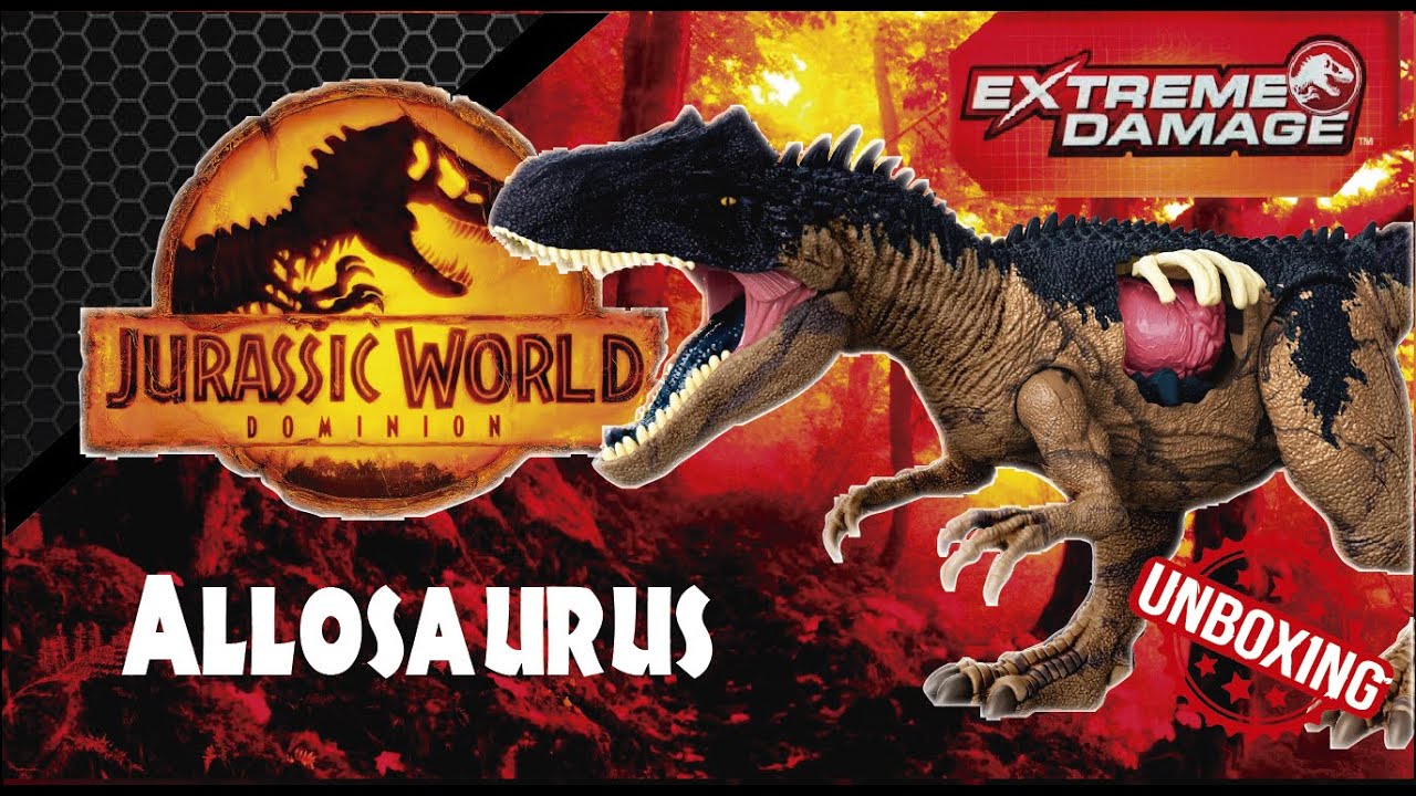 NEW Allosaurus Extreme Damage | Jurassic World Dominion | Daño extremo ...