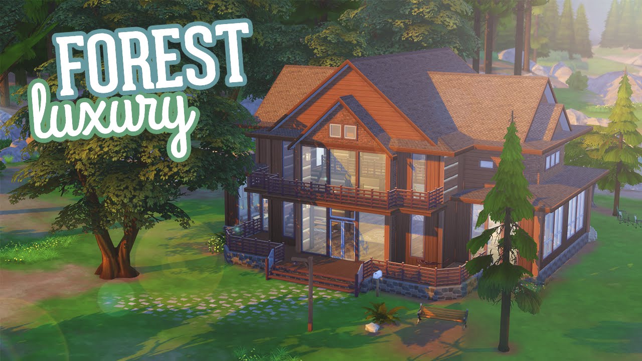 The Sims 4: Speed Build | Forest Luxury - YouTube