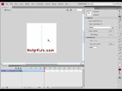 Basic Adobe Flash functions, changing path and brightness. - YouTube