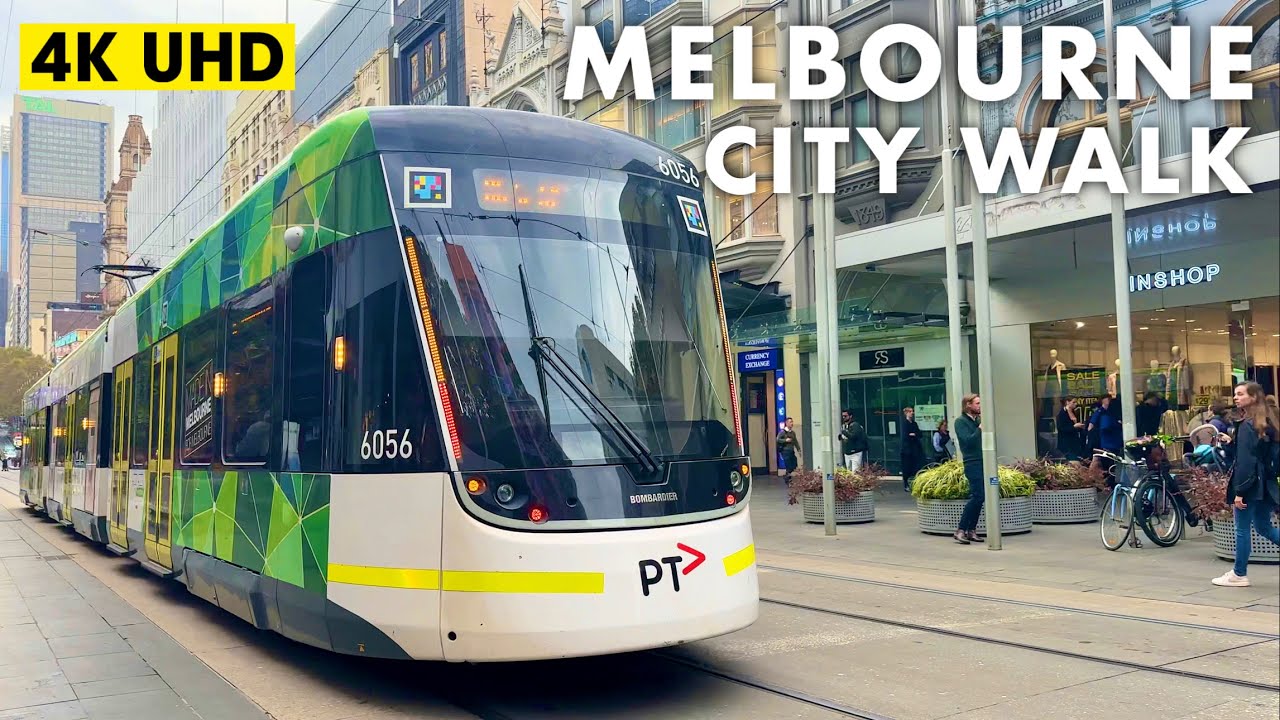 Melbourne City Walk in Australia ⎮ Ambience Walking Tour | 4K UHD - YouTube